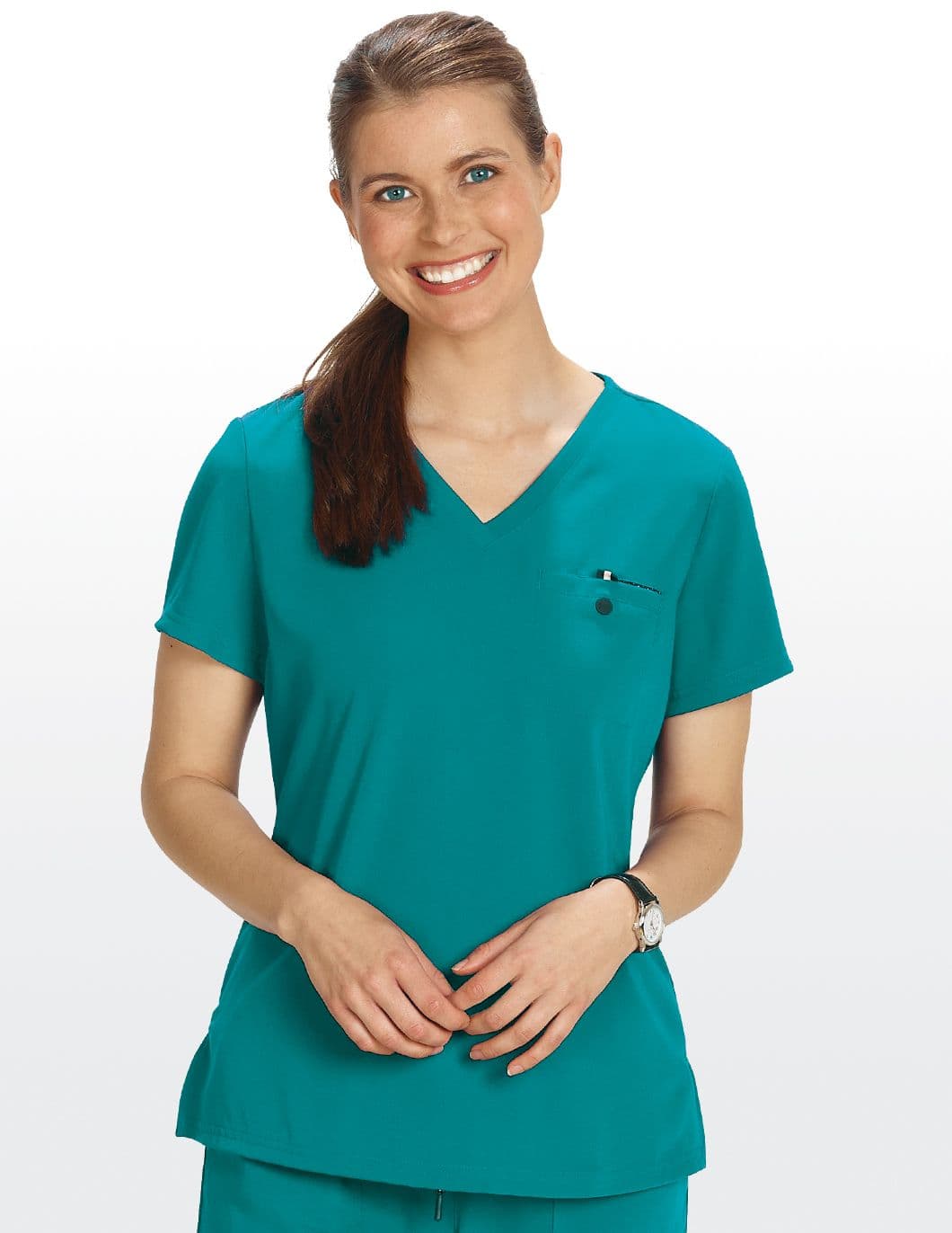 Koi Next Gen Three Pocket V-Neck Top