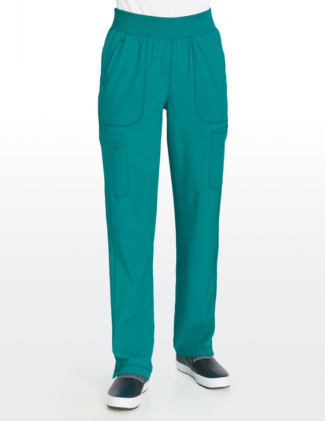 Cherokee Infinity Mock Wrap Scrub Top