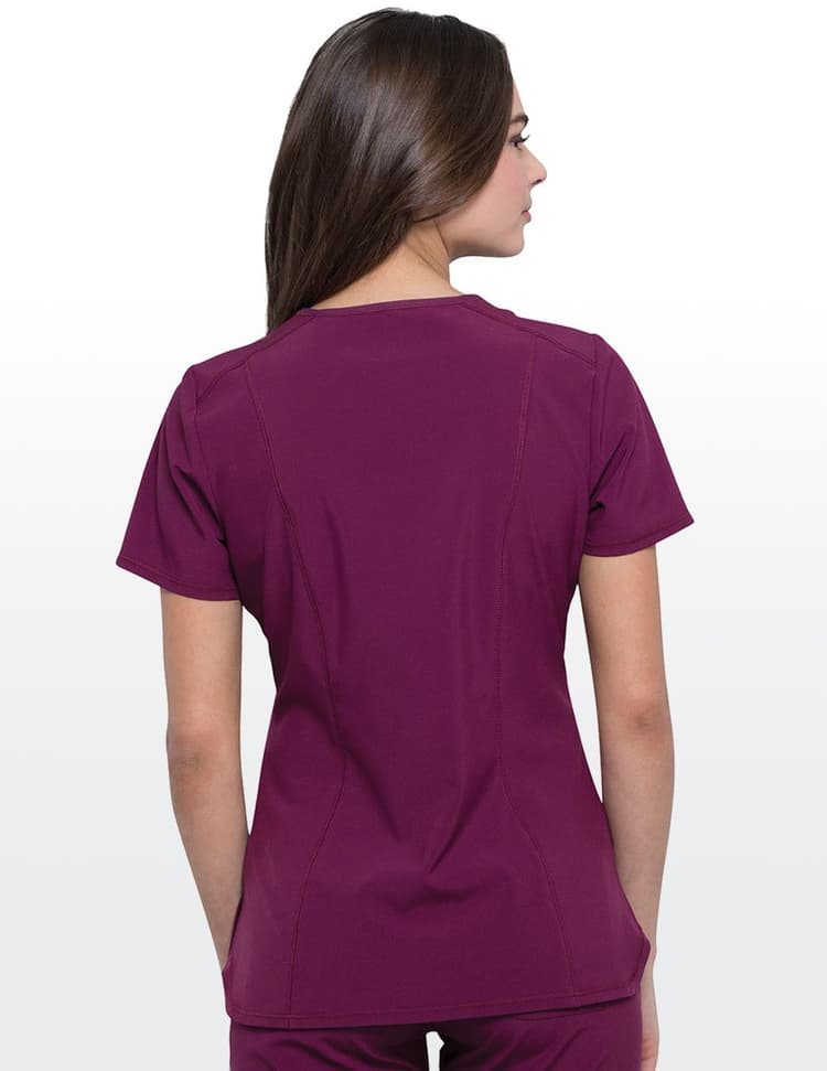 Cherokee Infinity Fashion Neckline Scrub Top