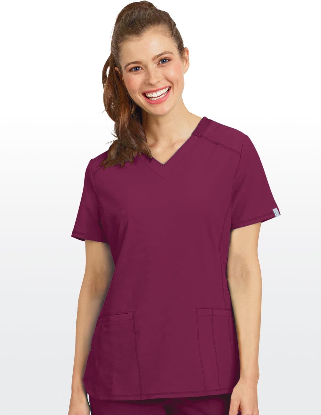 Cherokee Infinity Fashion Neckline Scrub Top