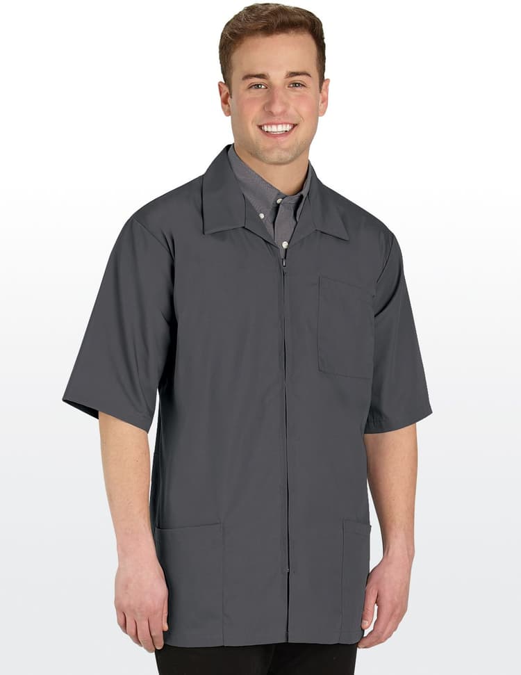 White Swan Mid-Length Men's Lab Coat