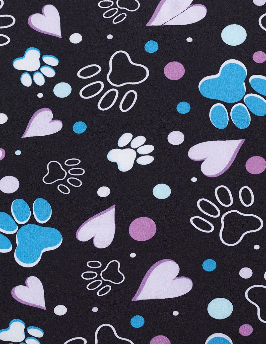 Wink Print Scrub Top Be Pawsome