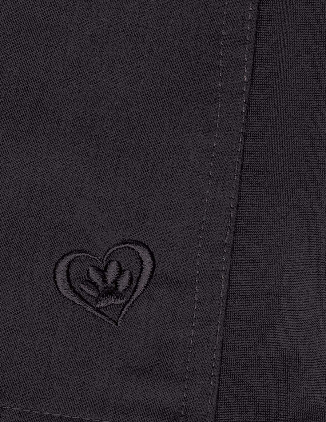 Healing Hands Hearts & Paws Knit Side Scrub Top