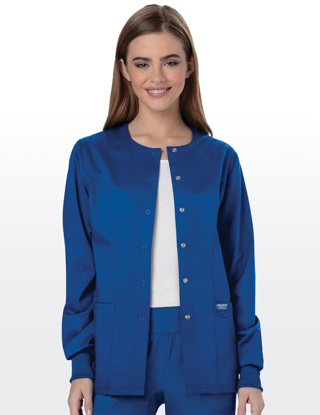 Cherokee Revolution Snap Front Warm Up Jacket