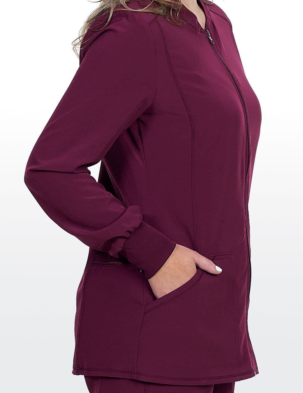 Cherokee Allura Zip Front Warm Up Jacket