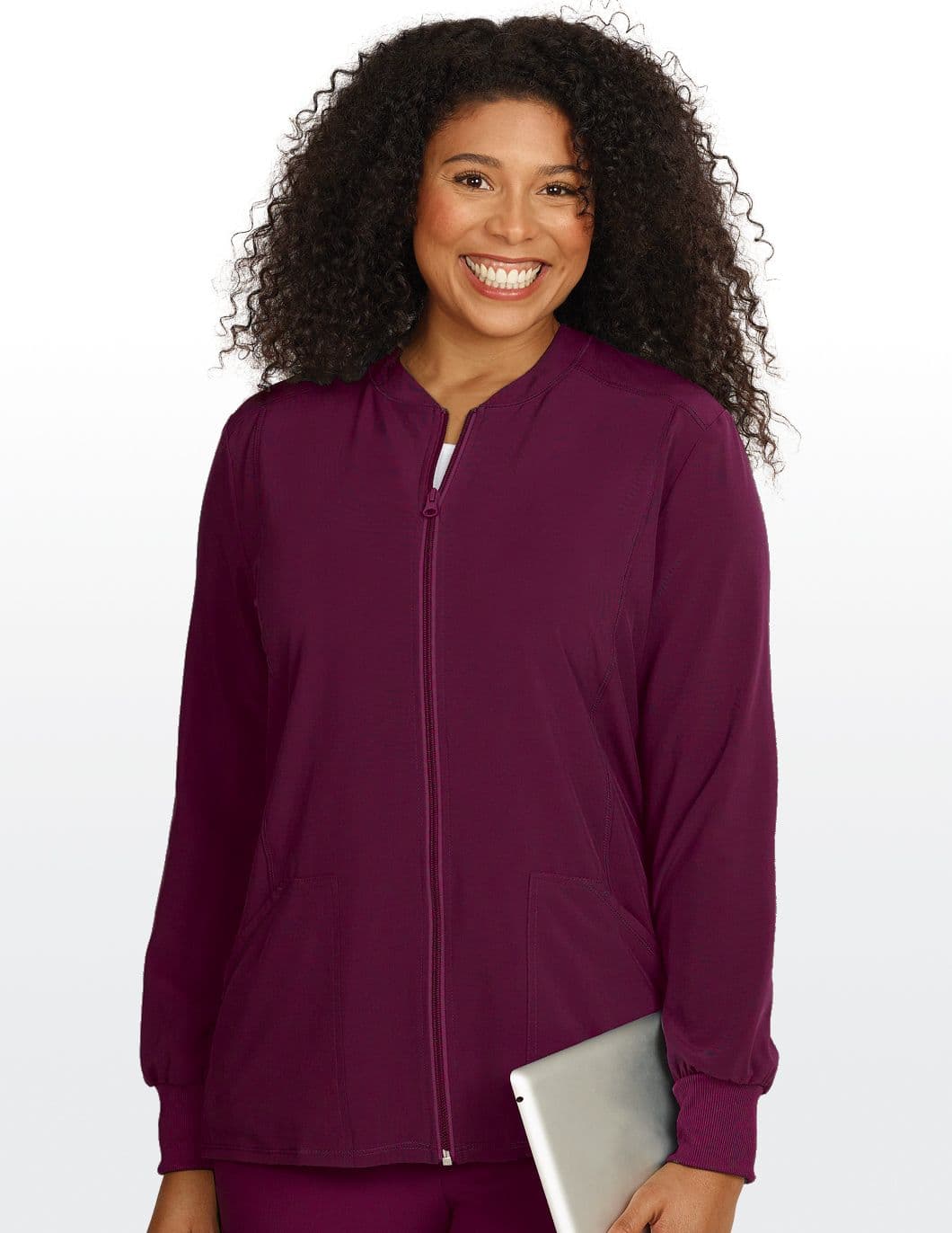 Cherokee Allura Zip Front Warm Up Jacket