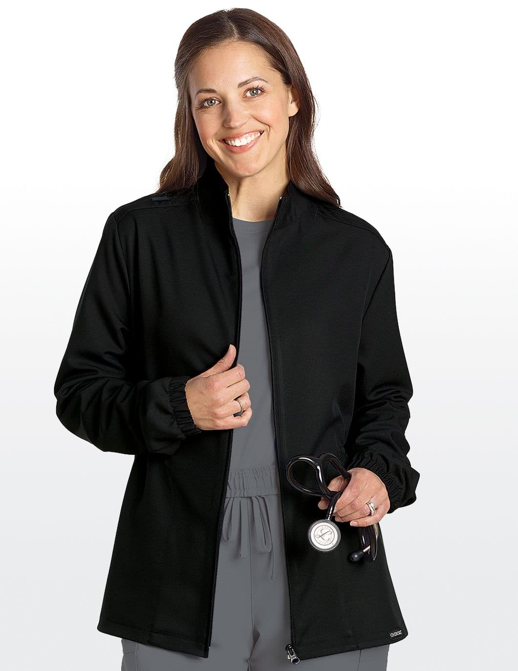 Cherokee Originals Ultra Zip Front Anorak Warm Up Jacket