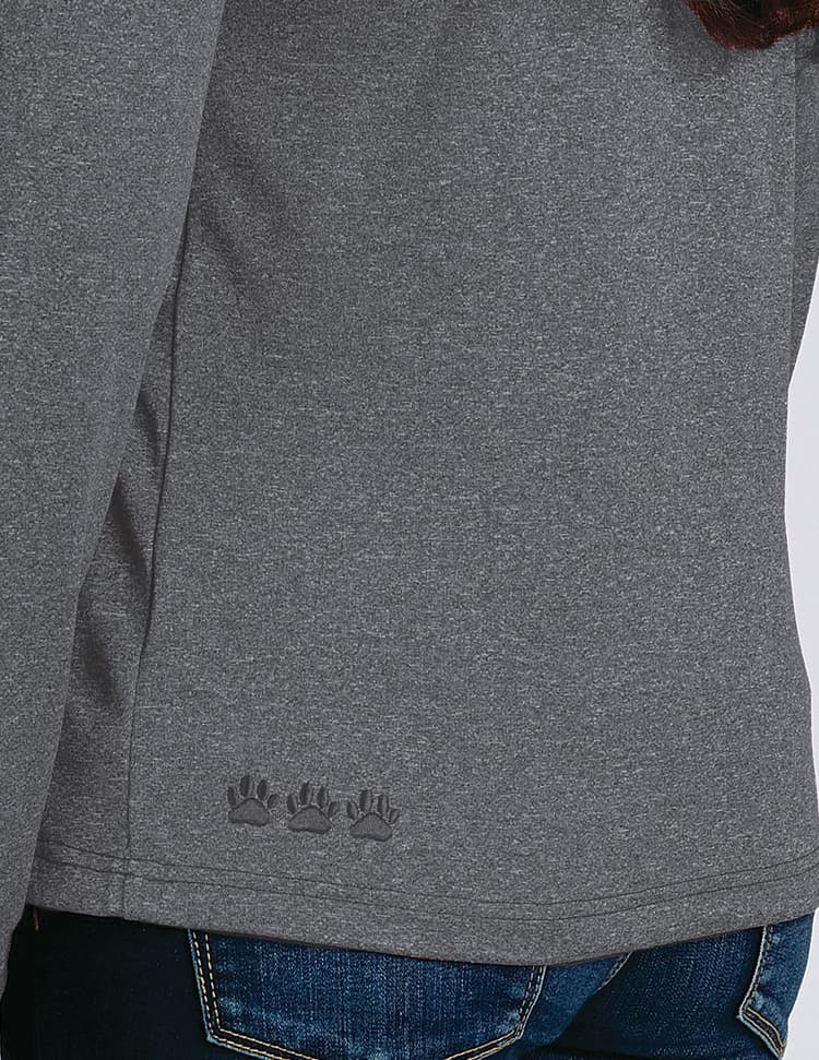 Devon and Jones Tech-Shell Women's 1/4 Zip Pullover With Paws