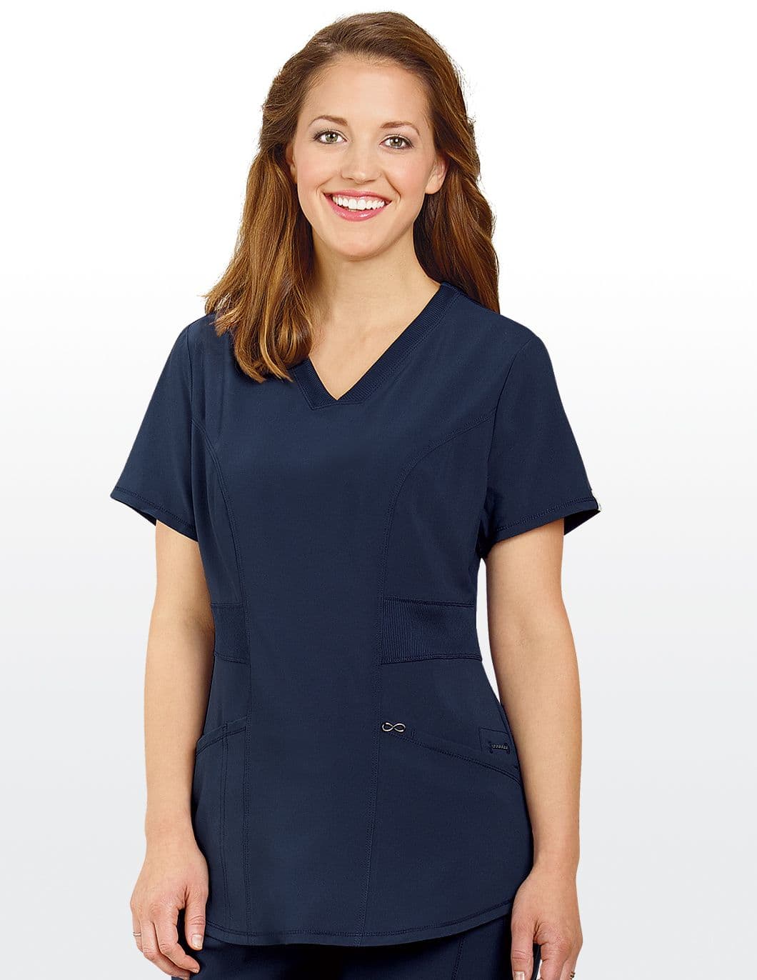 Cherokee Infinity Fashion Neckline Scrub Top