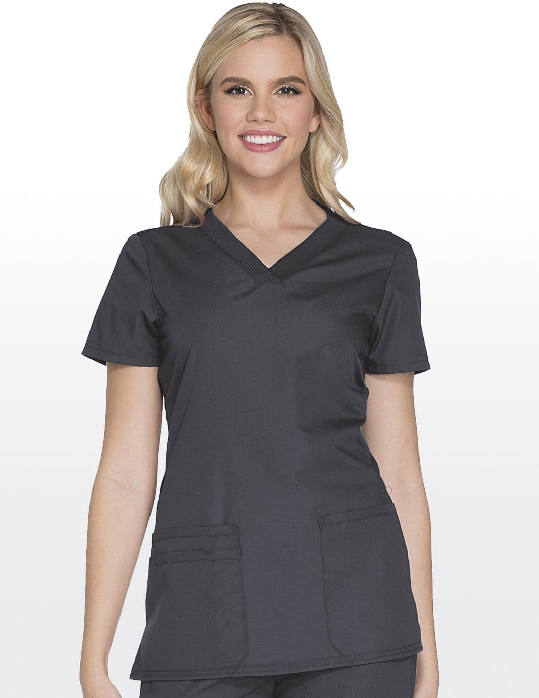 Cherokee Originals Rib Knit Scrub Top