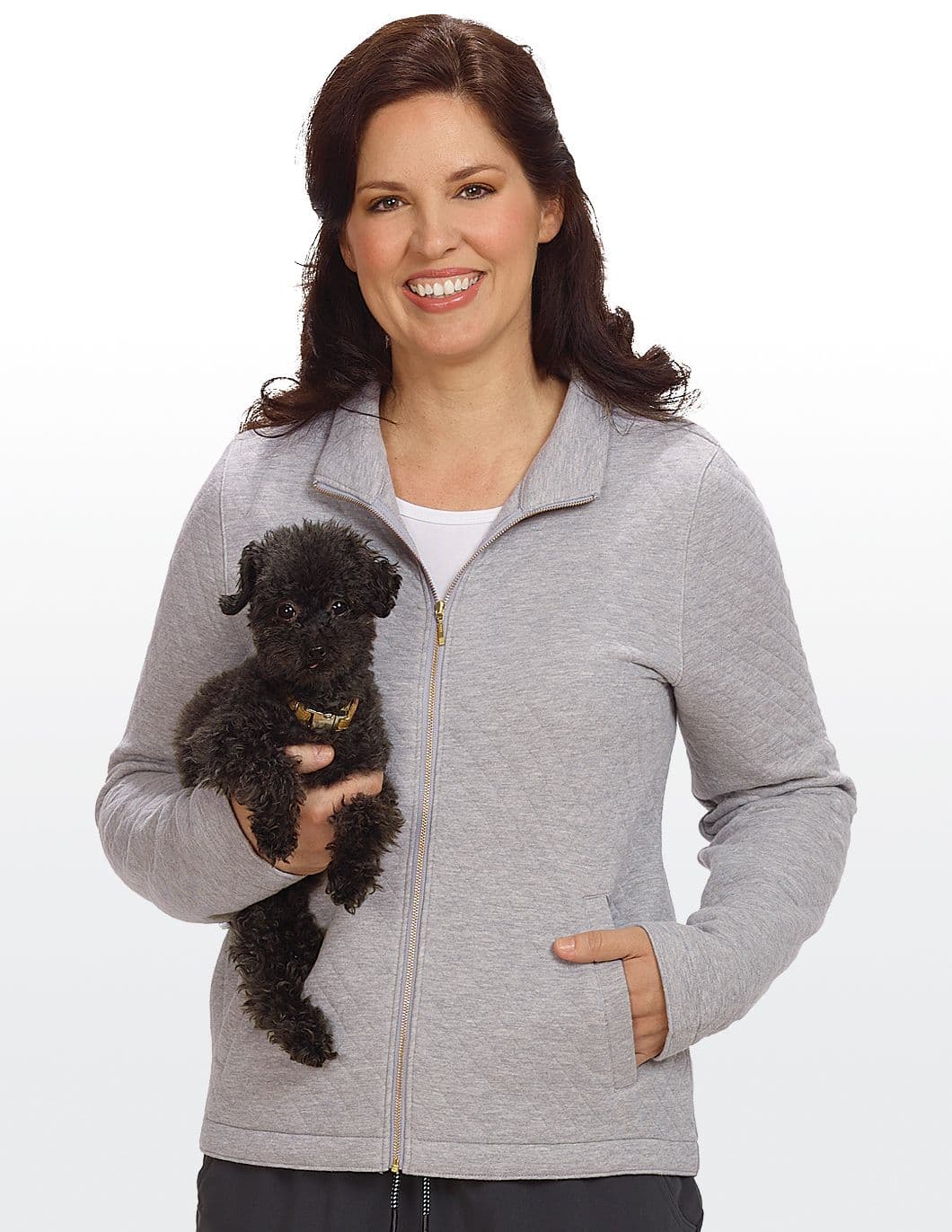 Landway Women's Full Zip Quilted Fleece Jacket