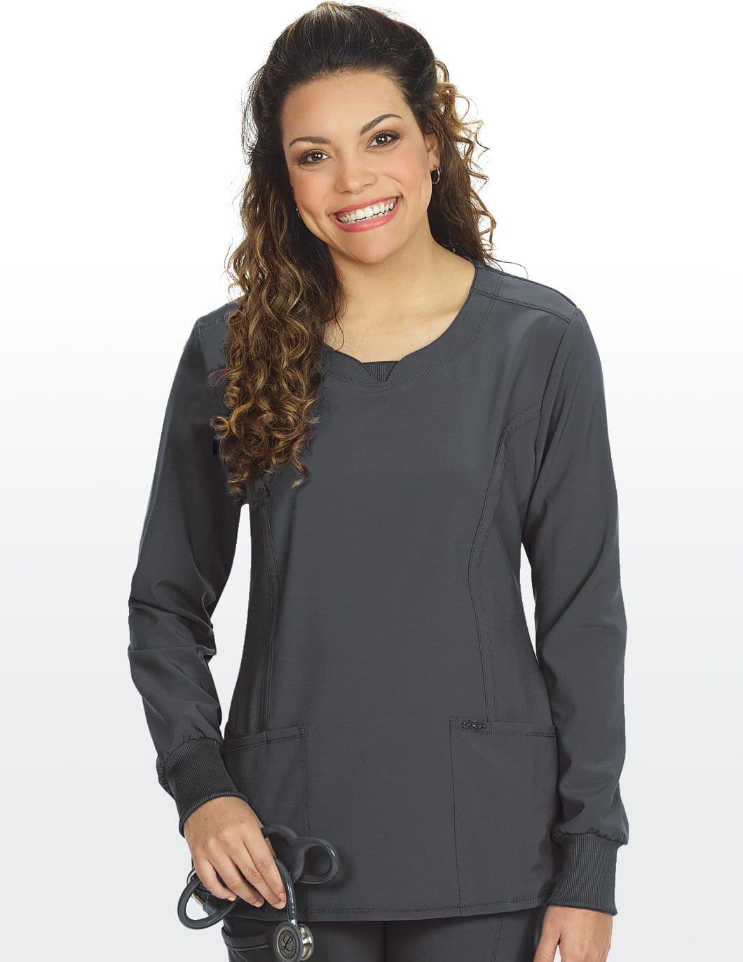 Cherokee Infinity Round Neck Scrub Top