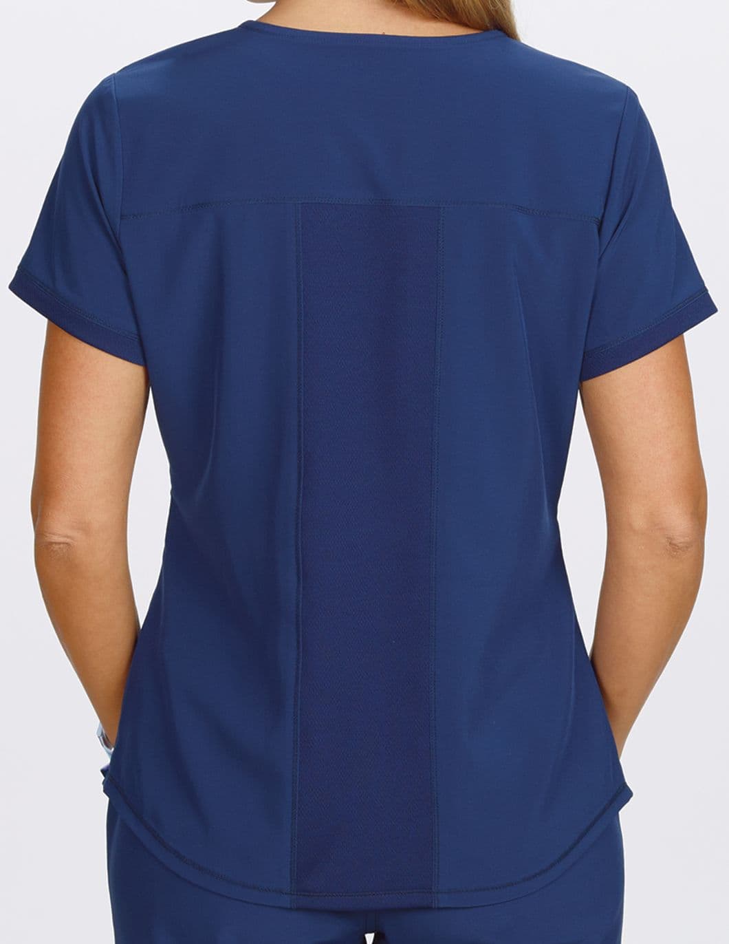 Inspira Henley Scrub Top