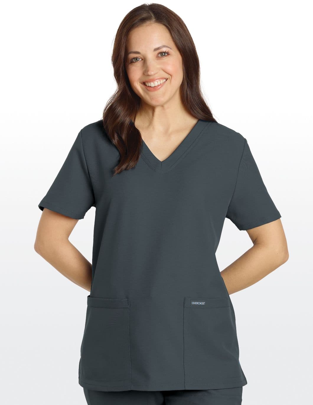 Cherokee Originals Ultra Two Pocket Top