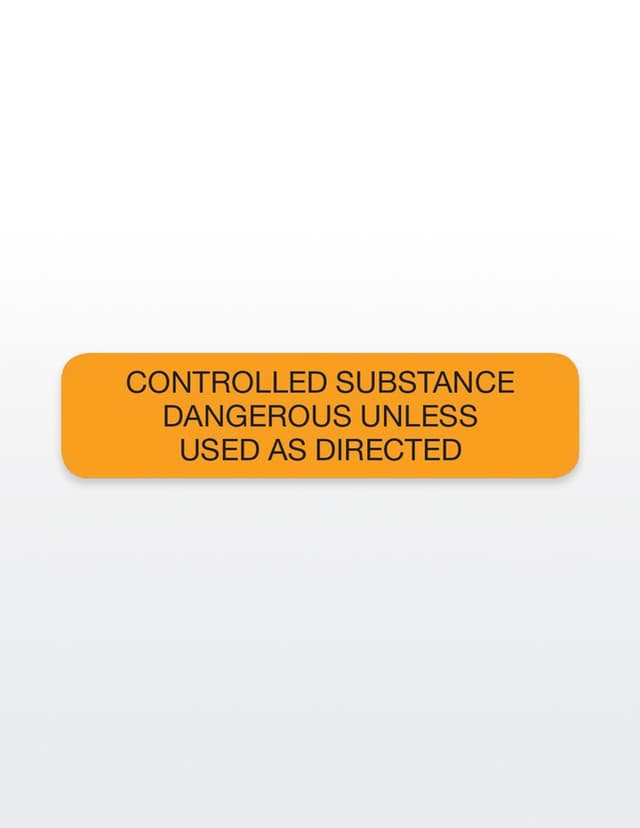 CONTROLLED SUBSTANCE Med. Stickers